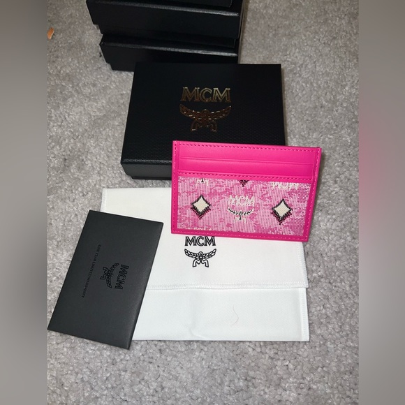 MCM | Bags | Mcm Mini Fabric Card Case | Poshmark